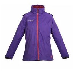 Regenjacke DEPROC ACTIVE "WEATHER II WOMEN", Damen, Gr. 36 (S), lila, 100% Polyester, mit verstellbarem Klettverschluss, Jacken Regenjacke, auch in Gro&szlig;en Gr&ouml;&szlig;en erh&auml;ltlich
