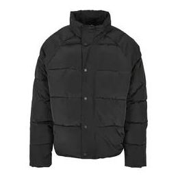 Winterjacke Urban Classics "Urban Classics Herren Raglan Puffer Jacket", Herren, Gr. XL, schwarz, 100% Polyester, unifarben, normal, Rundhals, Jacken Winterjacke