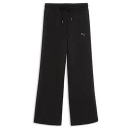 Sporthose Puma "HER High-Waist Wide-Leg Hose Damen", Damen, Gr. XL, Normalgr&ouml;&szlig;en, schwarz, Obermaterial: 32% Polyester, 68% Baumwolle; Seitenpartie: 100% Nylon; Seitentasche &ndash; Oben: 100% Baumwolle, unifarben, comfort fit, Hosen Sporthose