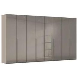 Dreht&uuml;renschrank Rauch "Kleiderschrank Schrank Garderobe W&auml;scheschrank BESTSELLER MONTCLAR", fango, glas fango, griffe fango, B:400cm H:223cm T:60cm, Holzwerkstoff, Schr&auml;nke, Dreht&uuml;renschrank, Front in Glas/Hochglanz/Dekor/Grauspiegel in 5 Breiten MADE IN GERMANY, Topseller