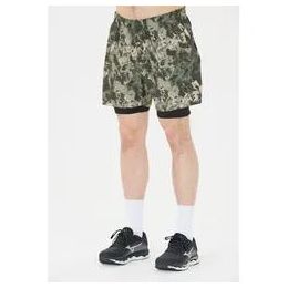 Shorts Endurance "Koy", Herren, Gr. 3XL, EURO-Gr&ouml;&szlig;en, gr&uuml;n, olivgr&uuml;n, 95% Polyester, 5% Elasthan, bedruckt, kurz, Hosen Shorts, in leichter und atmungsaktiver Qualit&auml;t