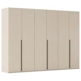 Dreht&uuml;renschrank Rauch "Kleiderschrank Schrank Garderobe W&auml;scheschrank BESTSELLER MONTCLAR", beige (champagner), griffe graphit, B:301cm H:223cm T:60cm, Holzwerkstoff, Schr&auml;nke, Dreht&uuml;renschrank, Front in Glas/Hochglanz/Dekor/Grauspiegel in 5 Breiten MADE IN GERMANY, Topseller