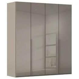 Dreht&uuml;renschrank Rauch "Kleiderschrank Schrank Garderobe W&auml;scheschrank BESTSELLER MONTCLAR", fango, glas fango, griffe fango, B:201cm H:223cm T:60cm, Holzwerkstoff, Schr&auml;nke, Dreht&uuml;renschrank, Front in Glas/Hochglanz/Dekor/Grauspiegel in 5 Breiten MADE IN GERMANY, Topseller