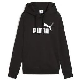 Hoodie Puma "ESS No. 1 Logo Hoodie Damen", Damen, Gr. XS, schwarz, Obermaterial: 66% Baumwolle, 34% Polyester. Kapuzenfutter: 100% Baumwolle. Rippe: 3% Elasthan, 97% Baumwolle, normal, Sweatshirts Hoodie