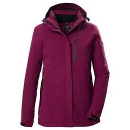 Funktionsjacke Killtec "KOW 219 WMN JCKT", Damen, Gr. 46, dunkelros&eacute;, Obermaterial: 100% Polyester;Futter: 100% Polyester;F&uuml;llung: 100% Polyester, Jacken Funktionsjacke, Atmungsaktive, wind- und wasserdichte Damenjacke, abnehmbare Kapuze