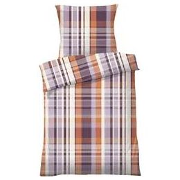 Bettw&auml;sche Dyckhoff "Chester", mauve, B/L: 155cm x 220cm, 1 Stk., 1 Stk., Satin, B/L: 80cm x 80cm, 2 Stk., Satin, Obermaterial: 100% Baumwolle, Bettw&auml;sche, Bettw&auml;sche