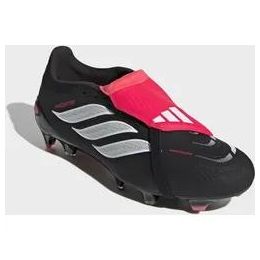 Fu&szlig;ballschuh Adidas PERFORMANCE "PREDATOR PRO FOLD-OVER TONGUE FIRM GROUND", Damen, Gr. 44, core schwarz, ftwr wei&szlig;, lucid rot, Synthetik, Textil, Schuhe Fu&szlig;ballschuh, Au&szlig;ensohle f&uuml;r Rasen und feste B&ouml;den