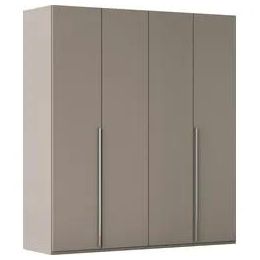 Dreht&uuml;renschrank Rauch "Kleiderschrank Schrank Garderobe W&auml;scheschrank BESTSELLER MONTCLAR", fango, griffe chrom, B:201cm H:223cm T:60cm, Holzwerkstoff, Schr&auml;nke, Dreht&uuml;renschrank, Front in Glas/Hochglanz/Dekor/Grauspiegel in 5 Breiten MADE IN GERMANY, Topseller