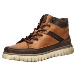 Sneaker Bugatti "Bugatti Sneaker Leder", Herren, Gr. 40, cognac, Leder, Schuhe Sneaker