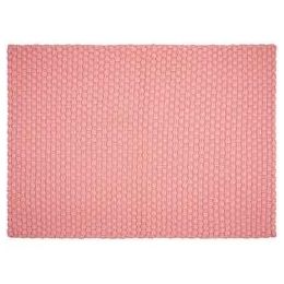 Fu&szlig;matte Pad "UNI, Schmutzfangmatte", pink, B:72cm H:15mm L:130cm, Kunstfaser, Teppiche, Fu&szlig;matte, handgewebt, Uni Farben, In- und Outdoor geeignet, auch als L&auml;ufer