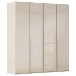 Dreht&uuml;renschrank Rauch "Kleiderschrank Schrank Garderobe W&auml;scheschrank BESTSELLER MONTCLAR", beige, glas beige (champagner), griffe champagner, B:201cm H:223cm T:60cm, Holzwerkstoff, Schr&auml;nke, Dreht&uuml;renschrank, Front in Glas/Hochglanz/Dekor/Grauspiegel in 5 Breiten MADE IN GERMANY, Topseller