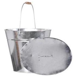 Aufbewahrungsbox FIREFIX, silber (silber, anthrazit), B:41cm H:38cm T:32cm, Stahl, Aufbewahrungsboxen, Aufbewahrungsbox, oval, 22 l