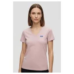 HUGO BOSS T-Shirt HUGO BLUE "Classic Tee", Damen, Gr. M (38), light, pastel pink 681, Single Jersey, Obermaterial: 100% Baumwolle, unifarben, k&ouml;rpernah normal, Rundhals, abgesteppte Kante, Shirts T-Shirt, mit Rundhals, Logodruck