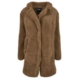 Parka Urban Classics "Urban Classics Damen Ladies Oversized Sherpa Coat", Damen, Gr. M, midground, 100% Polyester, unifarben, oversize, amerikanischer Ausschnitt, Jacken Parka