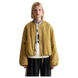 Marc O'Polo Outdoorjacke MARC O'POLO DENIM "aus recyceltem Polyester", Damen, Gr. XL, golden ocher, Obermaterial: 100% Polyester; F&uuml;llung: 100% Polyester; Futter: 100% Polyester, unifarben, B&uuml;ndchen, Jacken Outdoorjacke