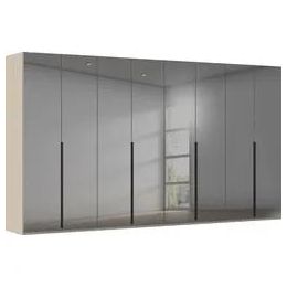 Dreht&uuml;renschrank Rauch "Kleiderschrank Schrank Garderobe W&auml;scheschrank BESTSELLER MONTCLAR", fango, grauspiegel, griffe schwarz, B:400cm H:223cm T:60cm, Holzwerkstoff, Schr&auml;nke, Dreht&uuml;renschrank, Front in Glas/Hochglanz/Dekor/Grauspiegel in 5 Breiten MADE IN GERMANY, Topseller