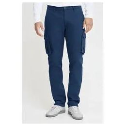 Cargohose Blend "BHKallen", Damen, Gr. 34, L&auml;nge 32, blau (marineblaus), Web, 99% Baumwolle, 1% Elasthan, unifarben, Basic, normal lang, Hosen Cargohose, Moderne Cargohose mit Taschen