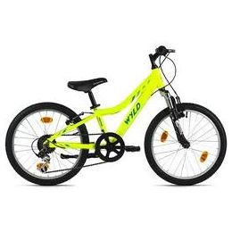 Kinderfahrrad Dacapo "20" Mistral Gelb 6 G&auml;nge RH 27 cm - Ab 6 Jahre" Gr. 27, gelb, wei&szlig;, Fahrr&auml;der, Kinder, 27cm, 20 Zoll (50,80cm) hinten: 20 Zoll (50,80cm)