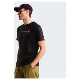 T-Shirt The North Face "M NEVER STOP EXPLORING REGULAR SHORT SLEEVE TEE-GRAPHIC", Herren, Gr. M, tnf schwarz, Obermaterial: 60% Baumwolle, 40% Polyester, Shirts T-Shirt, normale Passform, kurze &Auml;rmel, f&uuml;r Sport und Freizeit