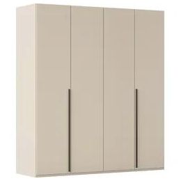 Dreht&uuml;renschrank Rauch "Kleiderschrank Schrank Garderobe W&auml;scheschrank BESTSELLER MONTCLAR", beige (champagner), griffe graphit, B:201cm H:223cm T:60cm, Holzwerkstoff, Schr&auml;nke, Dreht&uuml;renschrank, Front in Glas/Hochglanz/Dekor/Grauspiegel in 5 Breiten MADE IN GERMANY, Topseller