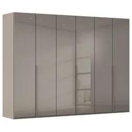 Dreht&uuml;renschrank Rauch "Kleiderschrank Schrank Garderobe W&auml;scheschrank BESTSELLER MONTCLAR", fango, glas fango, griffe fango, B:301cm H:223cm T:60cm, Holzwerkstoff, Schr&auml;nke, Dreht&uuml;renschrank, Front in Glas/Hochglanz/Dekor/Grauspiegel in 5 Breiten MADE IN GERMANY, Topseller