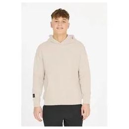 Kapuzensweatshirt LES'ARCS "Sokewna", Jungen, Gr. 152, wei&szlig;, 82% Baumwolle, 18% Polyester, unifarben, normal, ohne Ausschnitt, Sweatshirts, relaxed fit