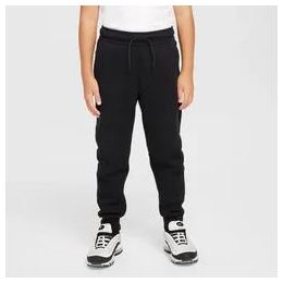 Sporthose Nike SPORTSWEAR "B NSW TCH FLC JGGR - PD", M&auml;dchen, Gr. S, N-Gr, schwarz, schwarz,, Obermaterial: 53% Baumwolle, 47% Polyester, Hosen Sporthose, aus Baumwolle und Polyester, sportlicher Stil, f&uuml;r Jugendliche