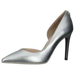 High-Heel-Pumps Nero Giardini "Nero Giardini Pumps Leder", Damen, Gr. 37, silber, Leder, Schuhe