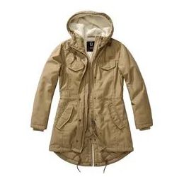 Parka BRANDIT "Brandit Damen Ladies Marsh Lake Parka", Damen, Gr. XS, camel, 80% Polyester, 20% Baumwolle, unifarben, normal, ohne Ausschnitt, Jacken Parka