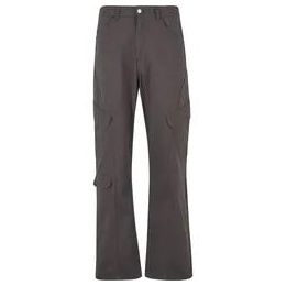 Cargohose Karl Kani "Karl Kani Og K Slanted Pocket Cargo Pants", Herren, Gr. L, US-Gr&ouml;&szlig;en, grau, 100% Baumwolle, unifarben, normal, Hosen Cargohose