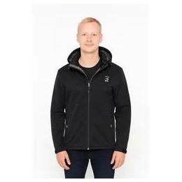 Softshelljacke LPO "Softshelljacke Laron 2 &Uuml;bergangsjacke", Herren, Gr. S, schwarz, 100% Polyester, regular fit, Jacken Softshelljacke, mit Teddyfutter innen