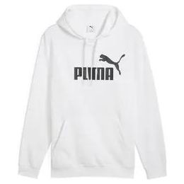 Hoodie Puma "Essentials No. 1 Logo Hoodie Herren", Herren, Gr. M, wei&szlig;, Obermaterial: 34% Polyester, 66% Baumwolle. Kapuzenfutter: 100% Baumwolle. Rippe: 97% Baumwolle, 3% Elasthan, normal, Sweatshirts Hoodie