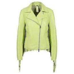 Lederjacke Freaky Nation "Summer Breeze-FN", Damen, Gr. M (38), limette, Oberstoff: 100% Leder. Futter: 100% Polyester, Jacken