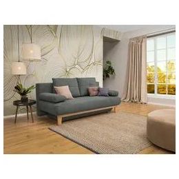 Schlafsofa Alina "Ama", dunkelgrau tcm 89, B:204cm H:96cm T:105cm, Struktur fein TCM (100% Polyester), Sofas, Schlafsofa, mit Bettfunktion und Stauraum