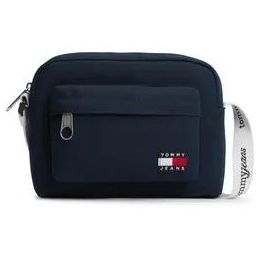 Tommy Hilfiger Umh&auml;ngetasche TOMMY JEANS "TJW ESS DAILY CROSSOVER", Damen, Gr. B/H/T: 21cm x 16cm x 5,5cm, nachtblau, Textil, Taschen Umh&auml;ngetasche, Damen Schultertasche, Handtasche mit kontrastfarbigem Logo-Aufn&auml;her
