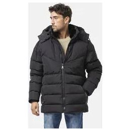 Cipo & Baxx Winterjacke CIPO & BAXX "CM198", Herren, Gr. XL, schwarz, Stoff, 100% Polyester, unifarben, figurumspielend normal, Jacken Winterjacke, mit Rei&szlig;verschlusstaschen