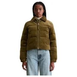 Marc O'Polo Outdoorjacke MARC O'POLO DENIM "mit weicher Wattierung", Damen, Gr. XL, fir gr&uuml;n, Obermaterial: 98% Baumwolle, 2% Elasthan, unifarben, regular fit, Rippb&uuml;ndchen, Jacken Outdoorjacke
