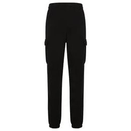 Jogginghose Urban Classics "Urban Classics Light Terry Wide Cargo Sweatpants", Herren, Gr. XL, US-Gr&ouml;&szlig;en, schwarz, 65% Baumwolle (Bio), 35% Polyester, unifarben, normal, Hosen Jogginghose