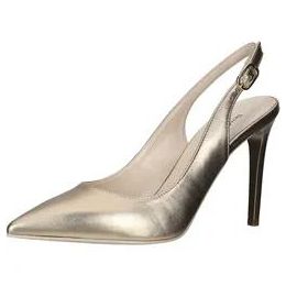High-Heel-Pumps Nero Giardini "Nero Giardini Pumps Leder", Damen, Gr. 38,5, bronze, Leder, Schuhe