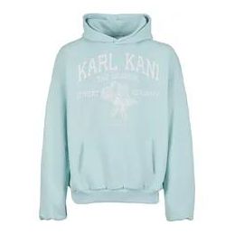 Kapuzenpullover Karl Kani "Karl Kani Karl Kani Kani Street Academy OS Hoodie", Herren, Gr. L, light blau, 80% Baumwolle, 20% Polyester, mehrfarbig, oversize, ohne Ausschnitt, Pullover Kapuzenpullover