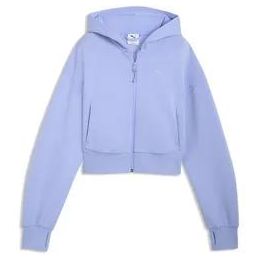 Hoodie Puma "PumaTECH SENSE Kapuzenjacke Damen", Damen, Gr. M, intense lavender lila, Obermaterial: 9% Elasthan, 25% Modal, 50% Polyester, 16% Baumwolle; Taschenfutter: 100% Baumwolle; Kapuzenfutter: 100% Baumwolle; Rippe: 96% Baumwolle, 4% Elasthan, comfort fit, Sweatshirts Hoodie