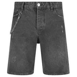 Shorts 2Y Premium "2Y Premium Herren 2Y Jeans Shorts", Herren, Gr. 33, Normalgr&ouml;&szlig;en, anthrazit, 97% Baumwolle, 3% Elasthan, unifarben, normal, Hosen Shorts