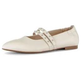 Ballerina Gabor "Eleganter Ballerina", Damen, Gr. 37, beige, Schuhe Ballerina