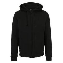 Strickpullover Urban Classics "Urban Classics Herren 2-tone Zip Hoody", Herren, Gr. 3XL, schwarz, schwarz, 65% Baumwolle, 35% Polyester, mehrfarbig, normal, ohne Ausschnitt, Pullover Strickpullover