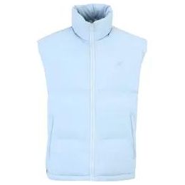 Jerseyweste DEF "DEF Unisex DEF Puffer Vest", Herren, Gr. M, blau, 100% Polyester, Westen