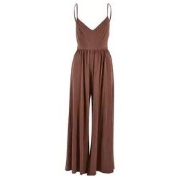 Jumpsuit Urban Classics "Urban Classics Damen Ladies Modal Spaghetti Jumpsuit", Damen, Gr. 4XL, US-Gr&ouml;&szlig;en, terracotta, 77% Modal, 23% Polyester, unifarben, loose fit, Overalls Jumpsuit