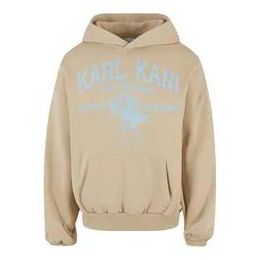 Kapuzenpullover Karl Kani "Karl Kani Karl Kani Kani Street Academy OS Hoodie", Herren, Gr. S, sand, 65% Baumwolle, 35% Polyester, mehrfarbig, oversize, ohne Ausschnitt, Pullover Kapuzenpullover