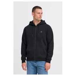Kapuzensweatjacke Blend "BHTolle", Herren, Gr. L, schwarz, Sweatware, 80% Polyester, 20% Baumwolle, unifarben, normal normal, ohne Ausschnitt, Rippb&uuml;ndchen, Sweatjacken, Gem&uuml;tliche Sweatjacke mit Kapuzeund Stickerei