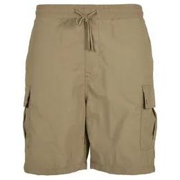 Cargohose Urban Classics "Urban Classics Herren Nylon Cargo Shorts", Damen, Gr. M, US-Gr&ouml;&szlig;en, khaki, 100% Polyester, unifarben, loose fit, Hosen Cargohose