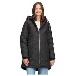Steppjacke Cartoon "Damen mit Pl&uuml;sch", Damen, Gr. 38, schwarz, Obermaterial: 100% Polyester; Futter: 100% Polyester; F&uuml;llung: 100% Polyester, gerade, Jacken Steppjacke